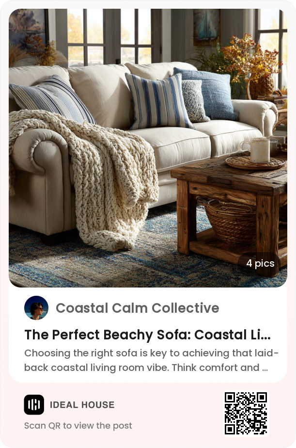 The Perfect Beachy Sofa: Coastal Living Room Essentials 🛋️